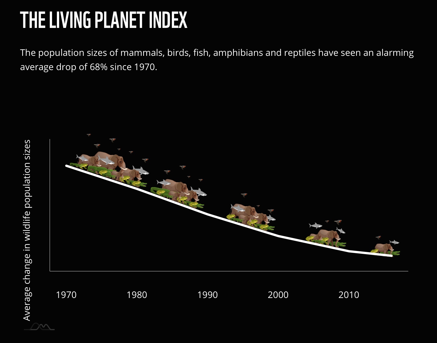 Populations of over 4,000 vertebrate species face a steep decline in ...