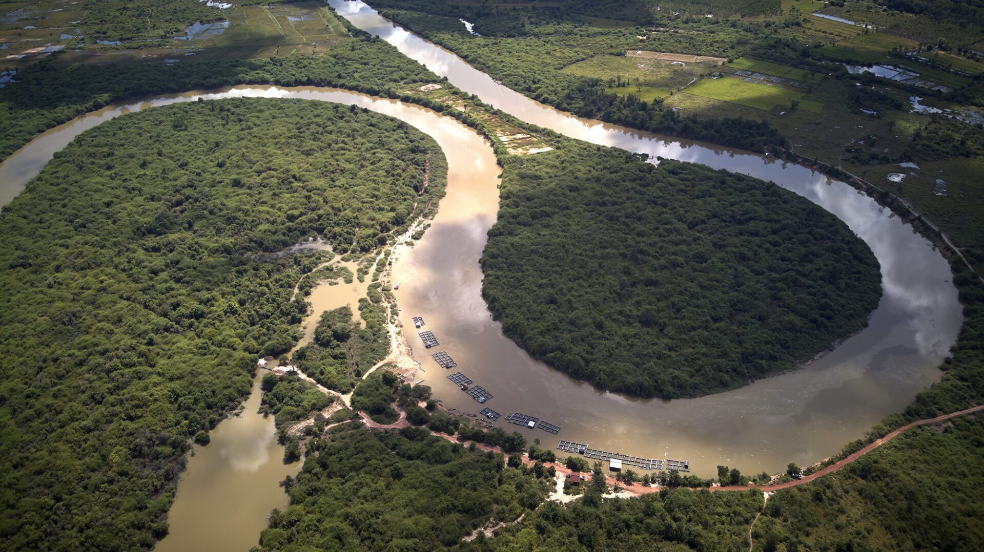 The Lower Songkhram River from the Air | Bangkok Tribune